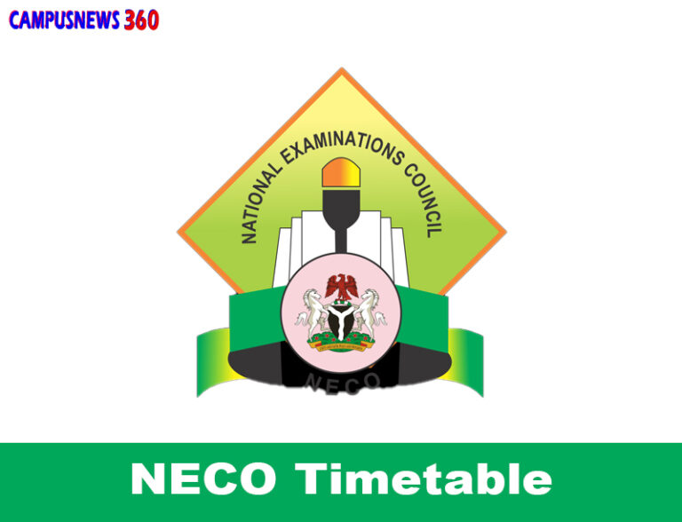 NECO Timetable 2024 (SSCE) | Download